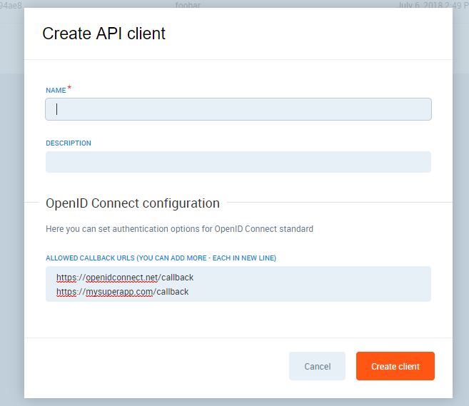 API configuration - OpenID Connect Integration | Knowledge base API configuration - OpenID Connect Integration | Knowledge base