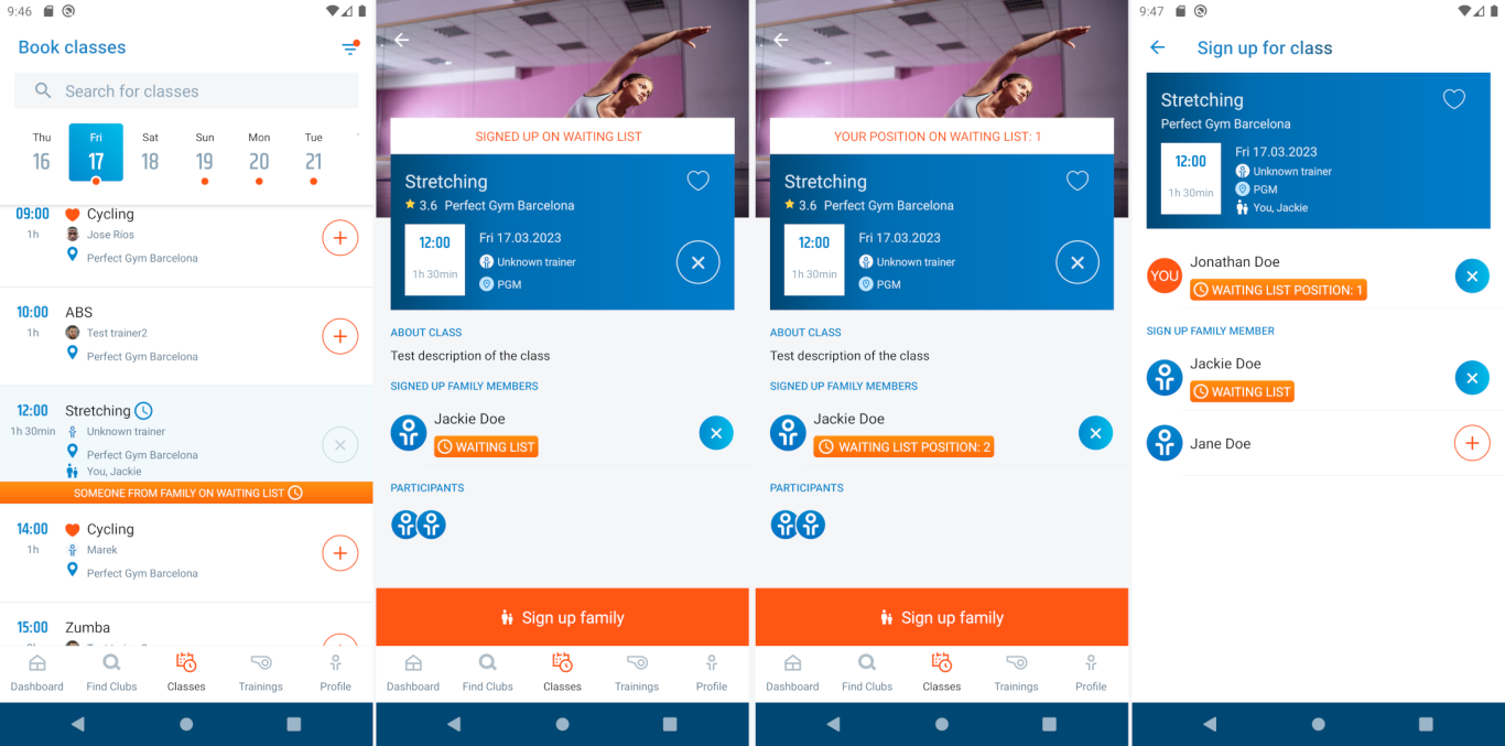 Class booking statuses in Mobile App | Knowledge base Class booking statuses in Mobile App | Knowledge base